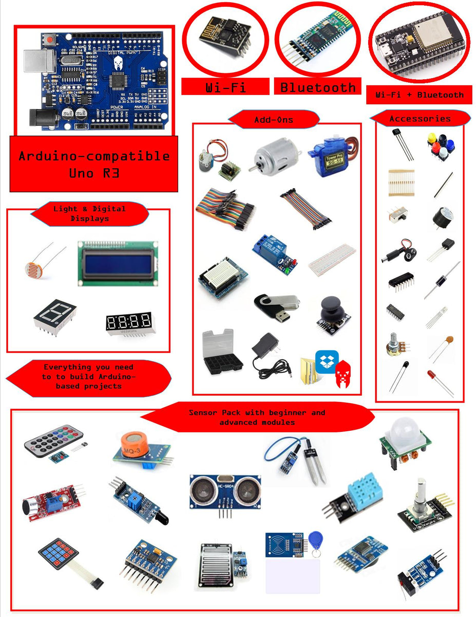 GAR Micro Starter Kit for Arduino – Goliath Automation & Robotics